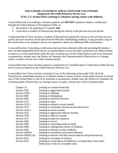 25+ Disclosure Statement Templates in PDF | DOC