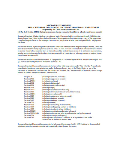 25+ Disclosure Statement Templates in PDF | DOC