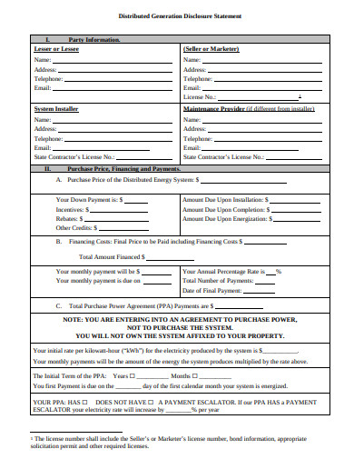 25+ Disclosure Statement Templates in PDF | DOC