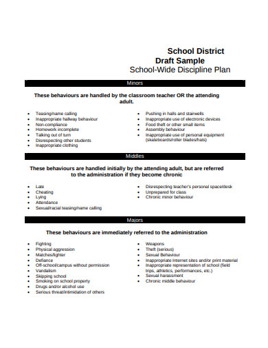10+ School Discipline Plan Templates in DOC | PDF