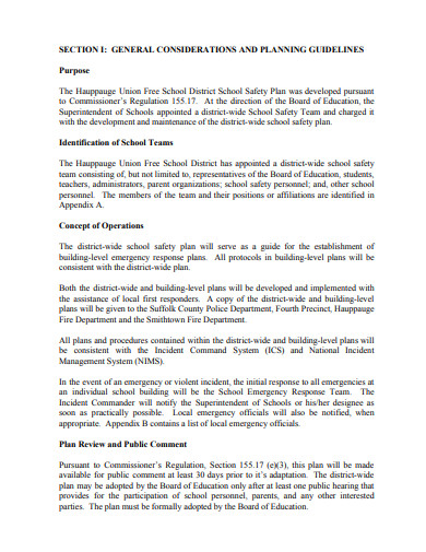 19+ School Safety Plan Templates in PDF | DOC