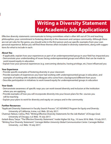 23+ Diversity Statement Templates in PDF | DOC