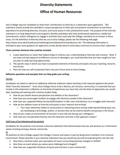 23+ Diversity Statement Templates in PDF | DOC