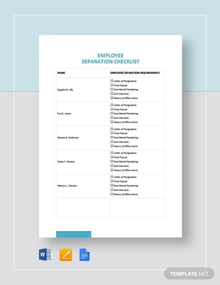 28+ Employee Checklist Templates in Google Docs | Word | Pages | PDF | XLS