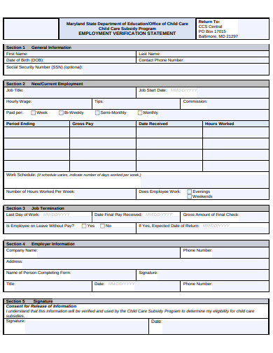 23+ Verification Statement Templates in PDF | DOC