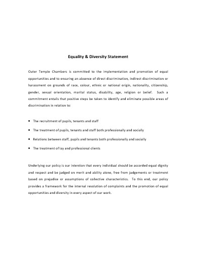 23+ Diversity Statement Templates in PDF | DOC