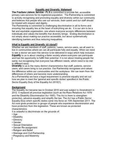23+ Diversity Statement Templates in PDF | DOC