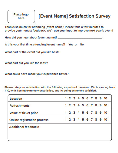 25+ Event Feedback Survey Templates in PDF | DOC