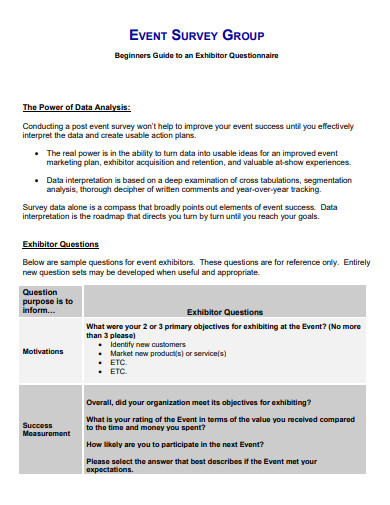 25+ Event Feedback Survey Templates in PDF | DOC