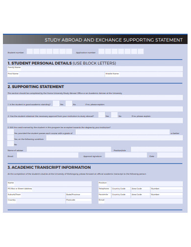 11+ Supporting Statement Templates in Google Docs | Word | Pages | PDF