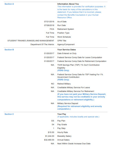 19+ Benefits Statement Templates in PDF | DOC | XLS