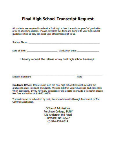 13 High School Transcript Templates In PDF DOC