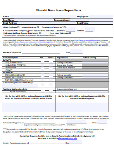 FREE 18+ Access Request Form Templates in PDF | MS Word | Google Docs
