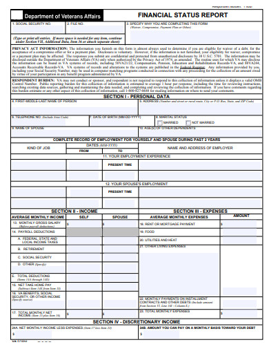 11+ Financial Status Report Templates in PDF | DOC