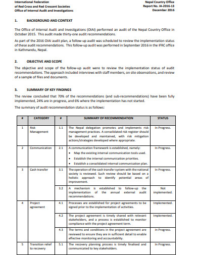 10+ Audit Follow Up Templates in PDF | DOC