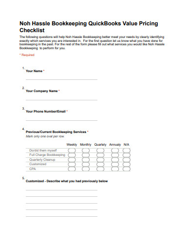 14+ Bookkeeping Checklist Templates in PDF | DOC
