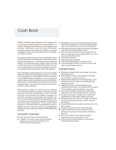 13+ Cash Book Templates in PDF | DOC