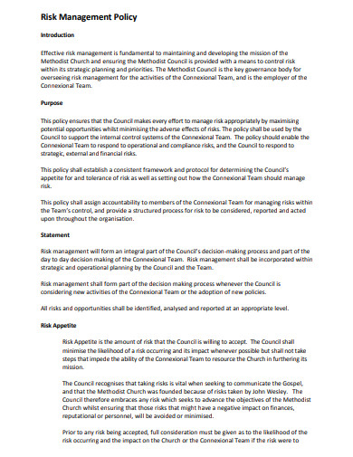 9+ Church Risk Management Plan Templates in PDF | DOC