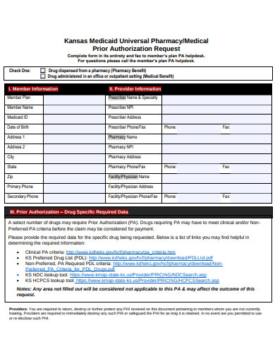 15+ Medical Prior Authorization Form Templates - PDF, DOC