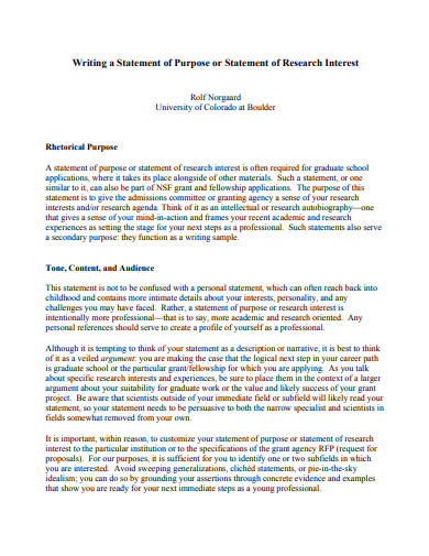 19+ Purpose Statement Templates in PDF | DOC