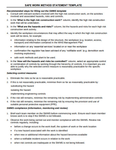 26+ Method Statement Templates in Google Docs | Word | Pages | PDF