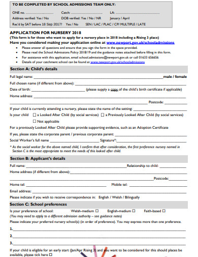 Free 29+ School Admission Form Templates in DOC, PDF
