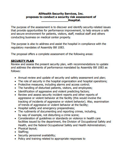 FREE 9+ Security Services Proposal Templates in PDF | MS Word