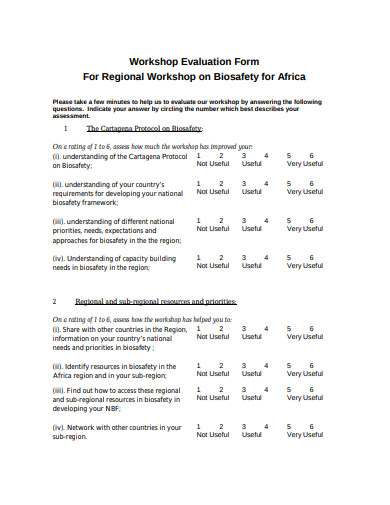 11+ Workshop Evaluation Form Templates - PDF | DOC