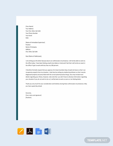 10+ Medical Leave Application Templates in Google Docs | Word | Pages | PDF