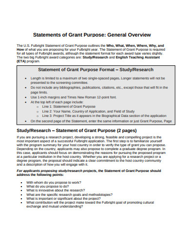 19+ Purpose Statement Templates in PDF | DOC