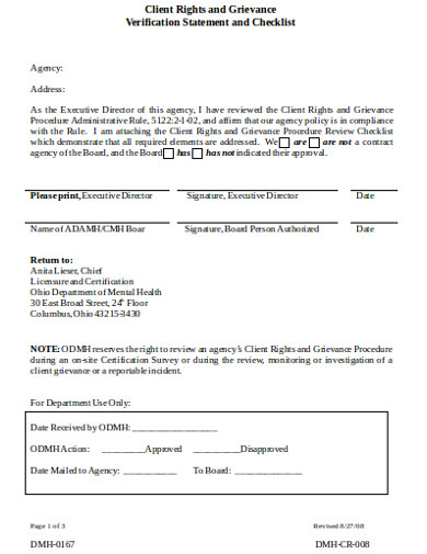 23+ Verification Statement Templates in PDF | DOC | Free & Premium ...