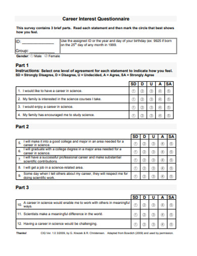 10+ Career Interest Survey Templates in Google Docs | Word | Pages | PDF