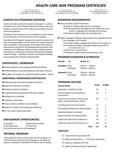 FREE 13+ Health Care Certificate Templates in MS Word | PSD | PDF