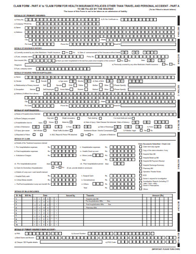 18+ Health Insurance Claim Form Templates - PDF, DOC
