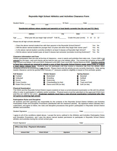 10+ School Clearance Form Templates in DOC | PDF