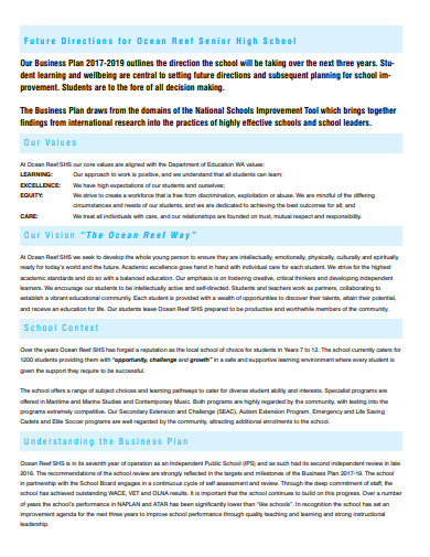25 School Business Plan Templates In DOC PDF