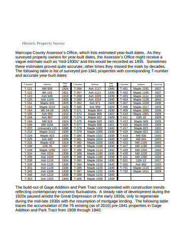 18+ Property Survey Templates in Doc | Excel | PDF