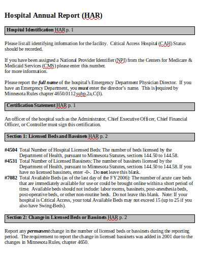 19+ Hospital Report Templates in PDF | MS Word