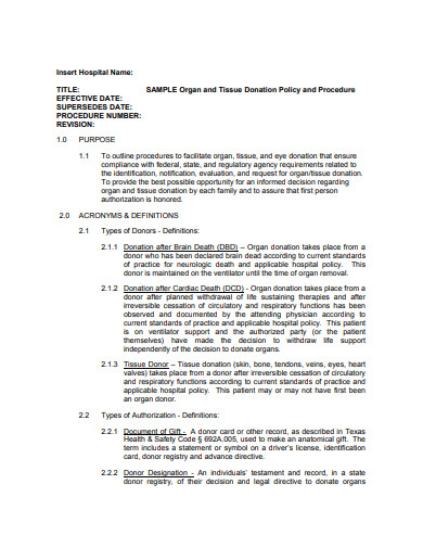 20+ Donation Policy Templates in PDF