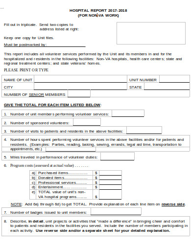19+ Hospital Report Templates in PDF | MS Word