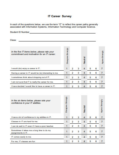 20+ Career Survey Templates in PDF | DOC
