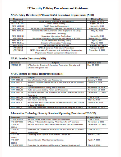 FREE 10+ IT Security Policy Templates in MS Word | PDF