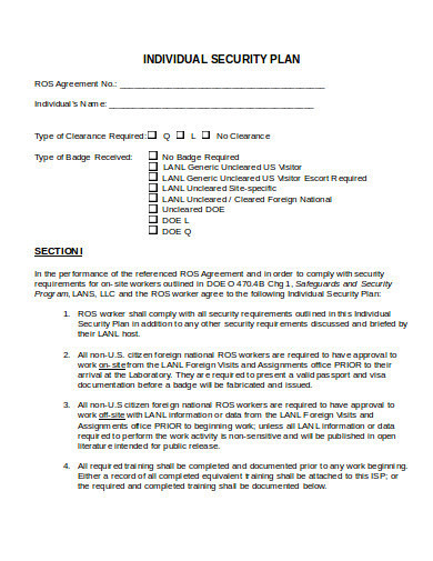 10 Security Plan Templates In Google Docs Word Pages PDF