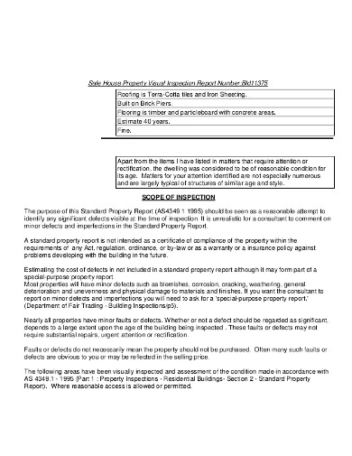 16+ Property Inspection Report Templates in Google Docs | Word | Pages ...