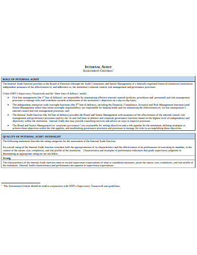 10+ Audit Assessment Templates in PDF | MS Word