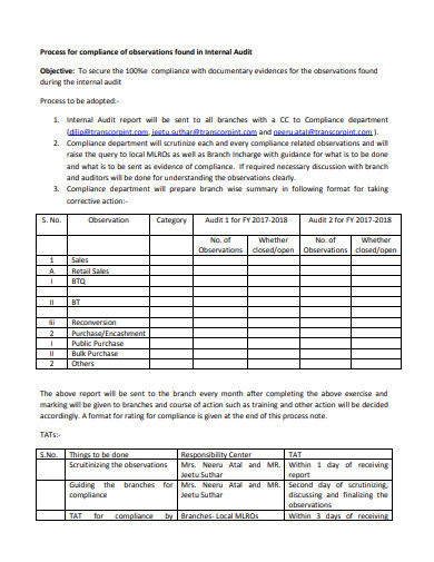 10 + Audit Observation Report Templates in PDF | DOC