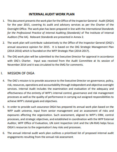 12+ Audit Work Plan Templates in PDF | DOC