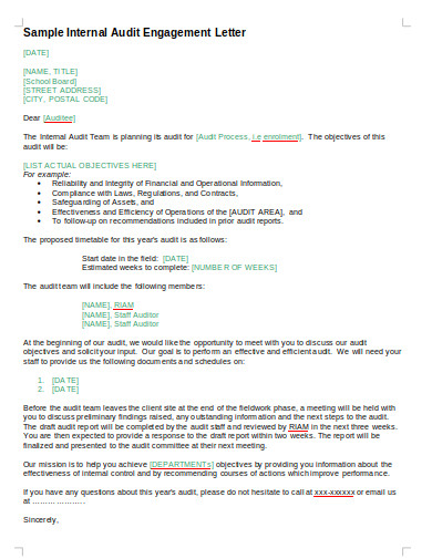 12+ Audit Letter Templates in PDF | WORD