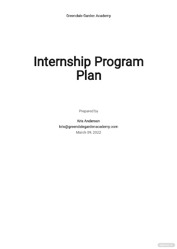 11+ Internship Proposal Templates in PDF | DOC