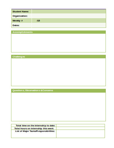 10+ Internship Summary Templates in PDF | DOC